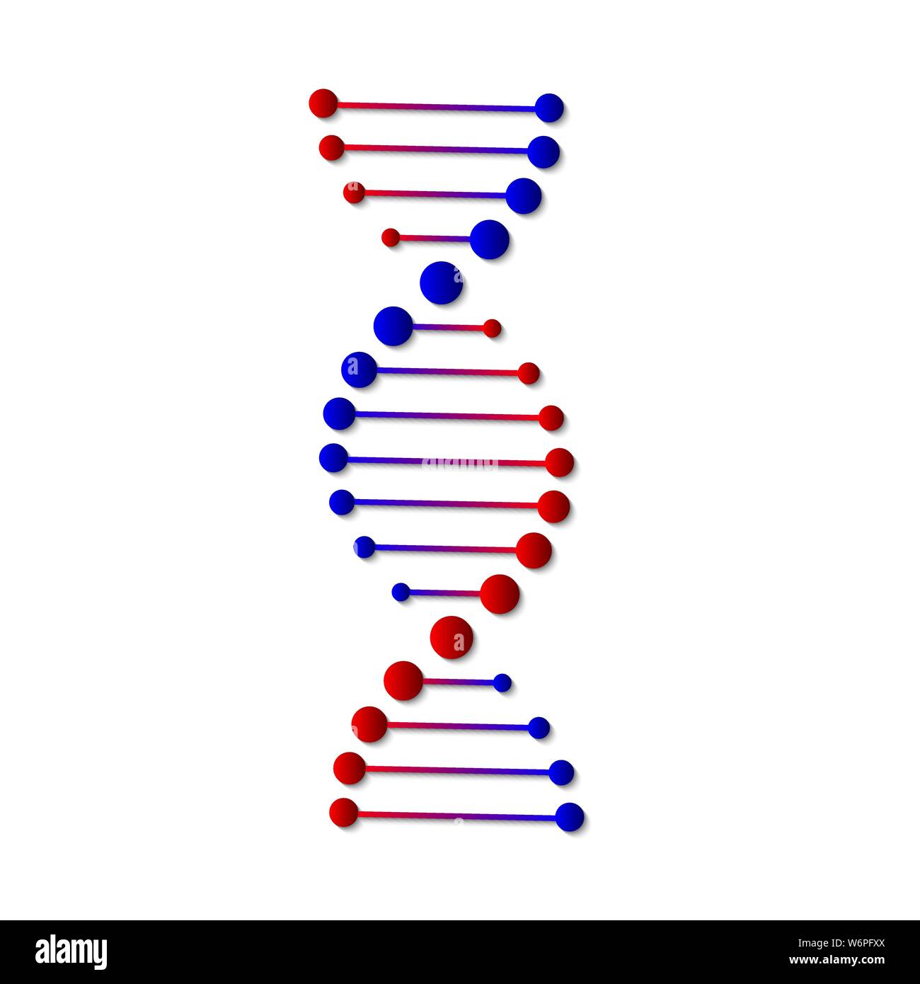 3d realistic DNA structure icon. Vector molecule Stock Vector Image ...