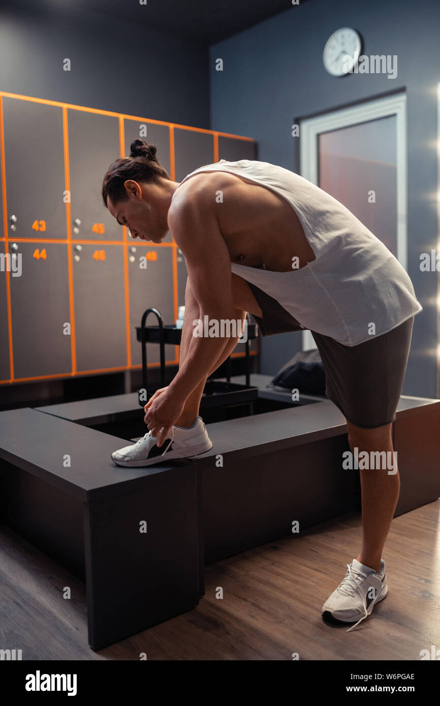 Changing room feet hi-res stock photography and images - Alamy