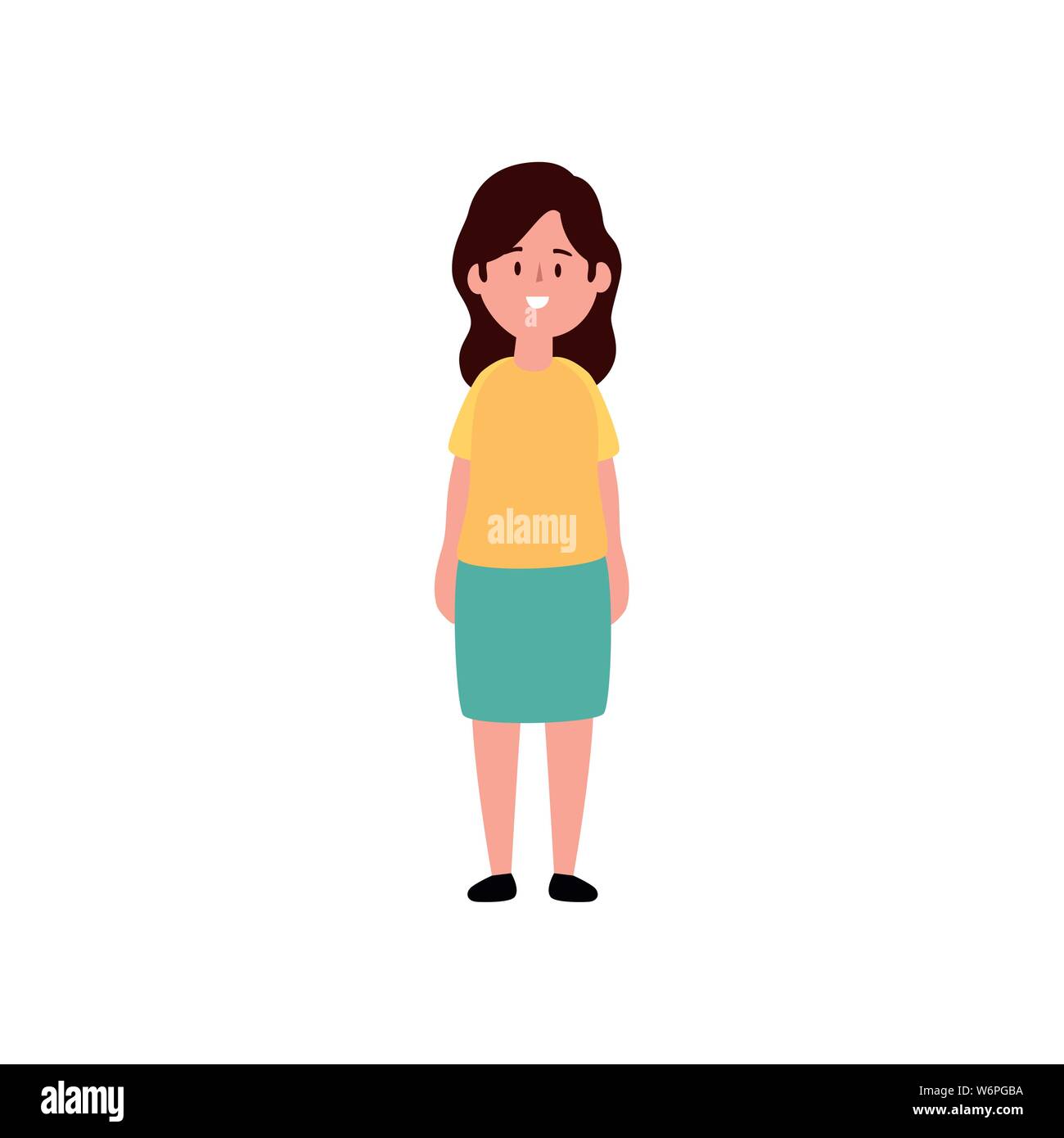 cute little girl avatar character Stock Vector Image & Art - Alamy