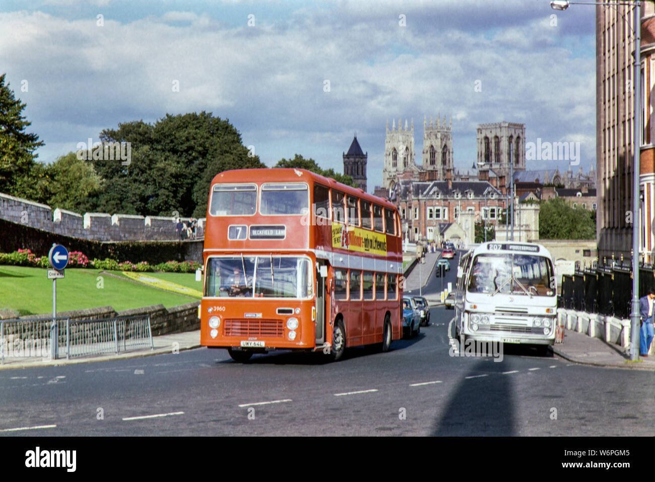 A Bristol VR Double Deck bus in operation within the city of York ...