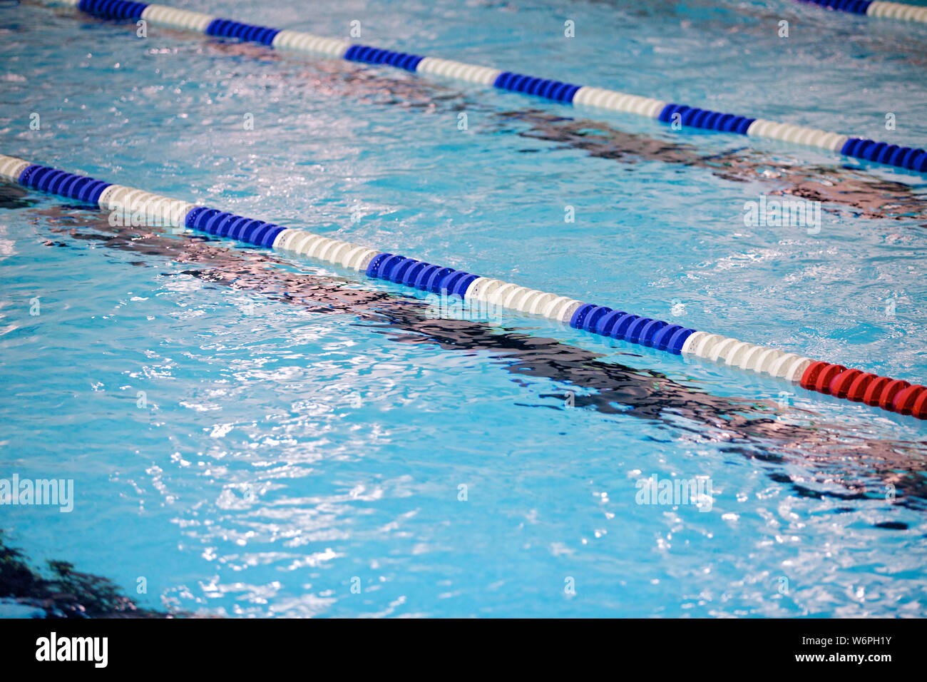 Lanes in swimming pool Stock Photo - Alamy