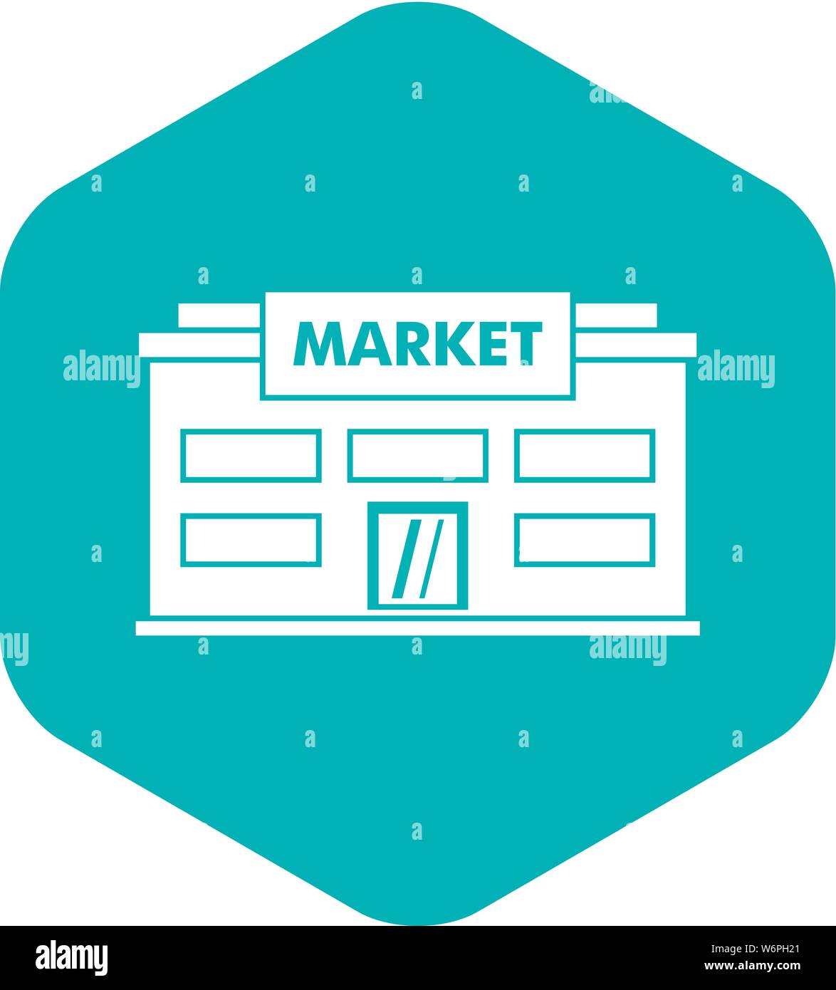 Market icon, simple style Stock Vector Image & Art - Alamy