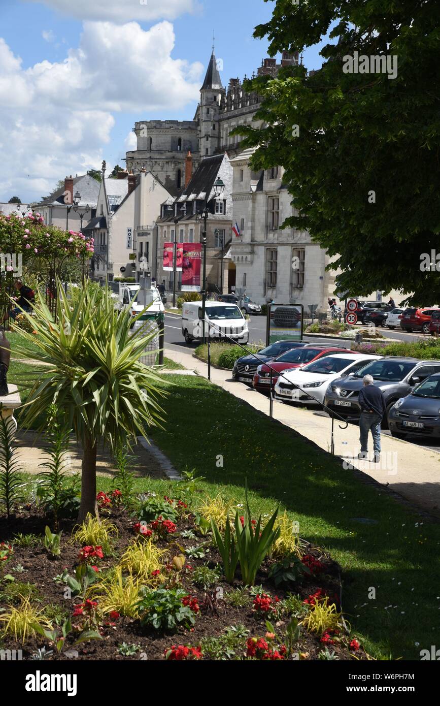 Amboise, Loire Valley, France is known for the Château d'Amboise Stock ...