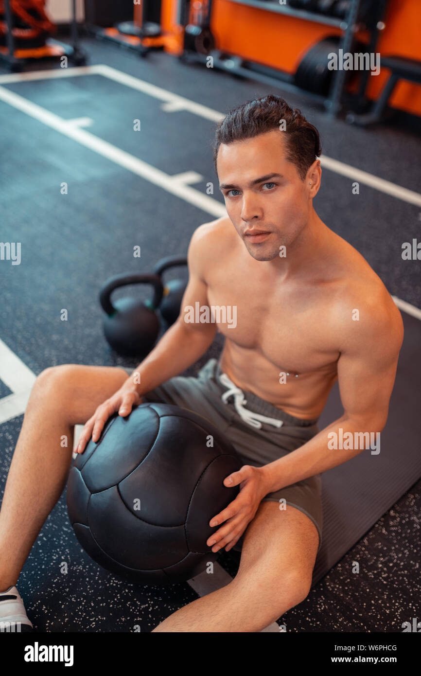 Top view handsome muscular man hi-res stock photography and images - Alamy