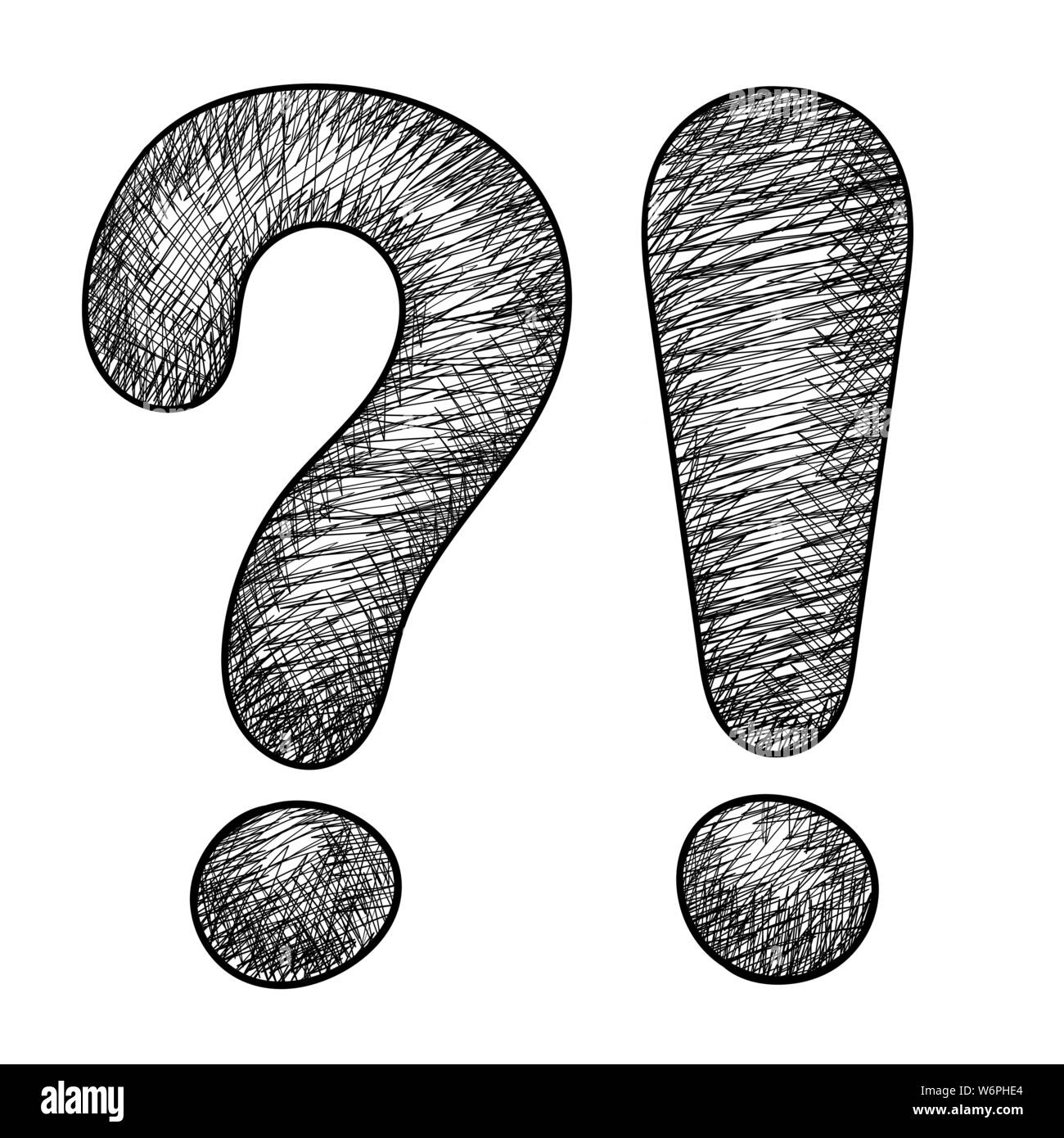 Exclamation question marks Cut Out Stock Images & Pictures - Alamy