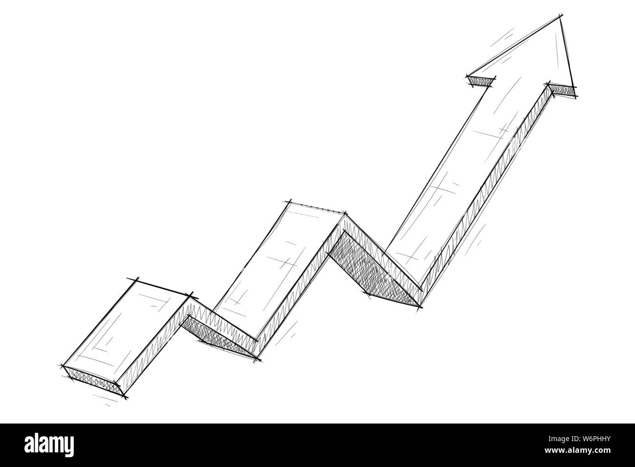 Data rising Black and White Stock Photos & Images - Alamy