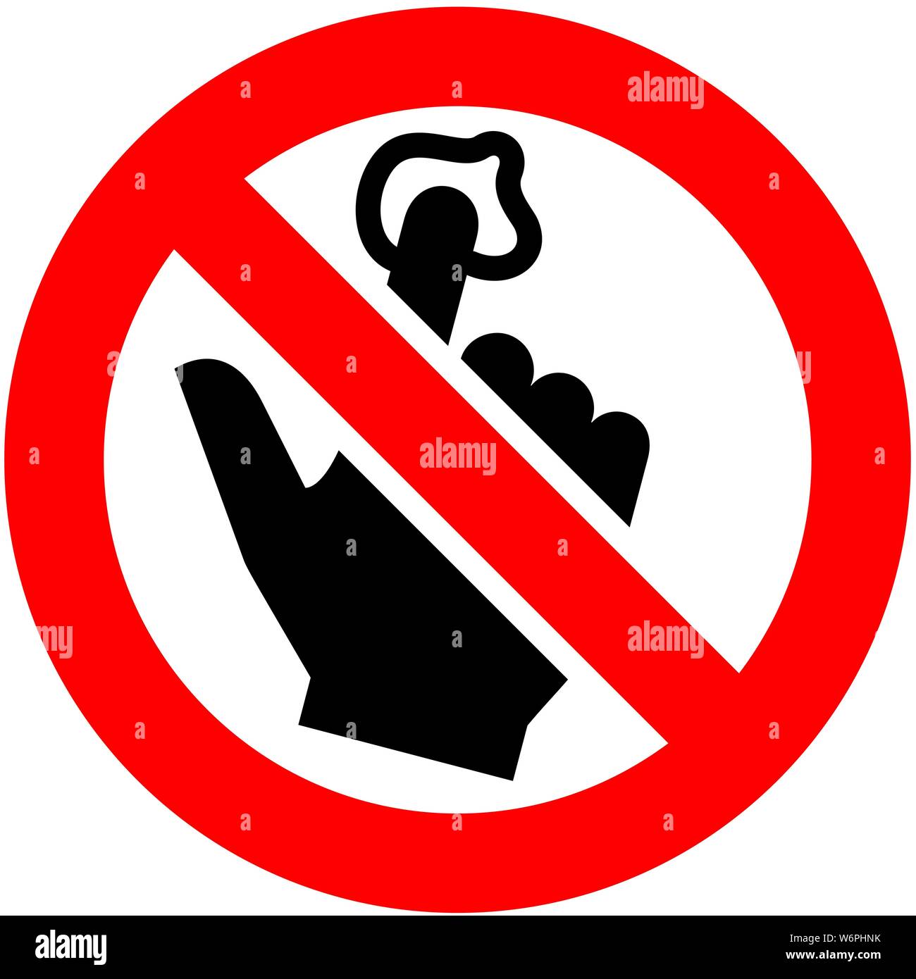 Ban sign gum Stock Vector Images - Alamy