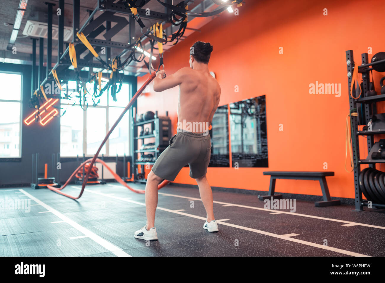 Fit well built man working on his shape Stock Photo - Alamy
