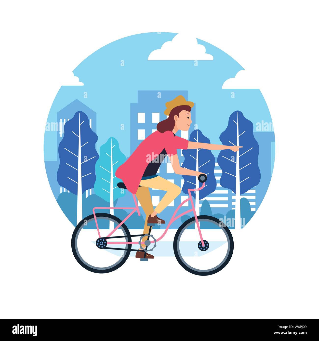 sport outdoor sportive activity cartoon Stock Vector Image & Art - Alamy