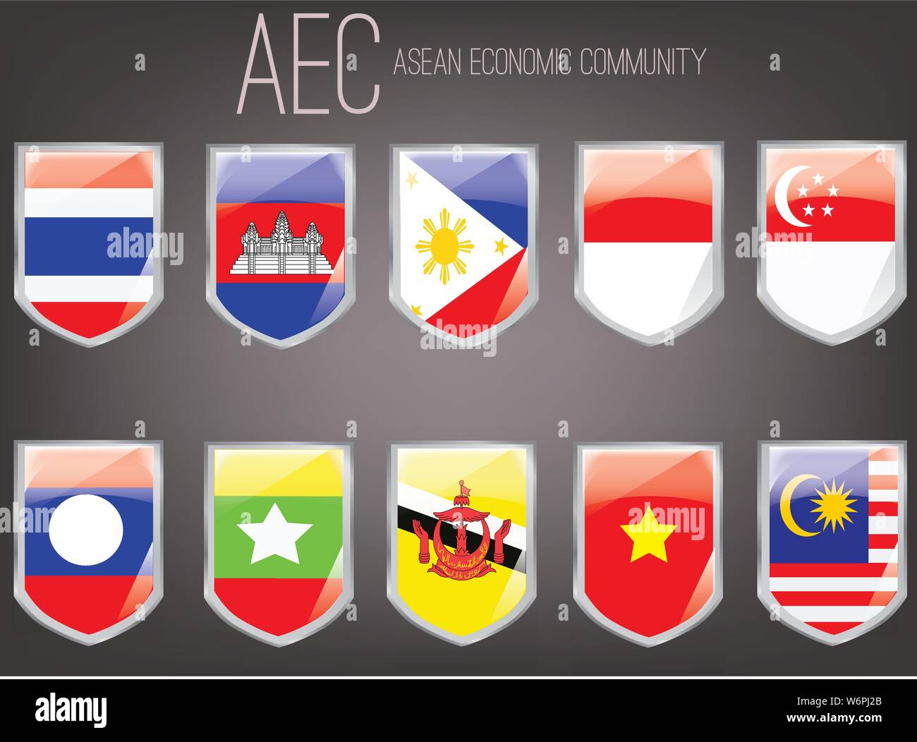 Asean flag hi-res stock photography and images - Alamy