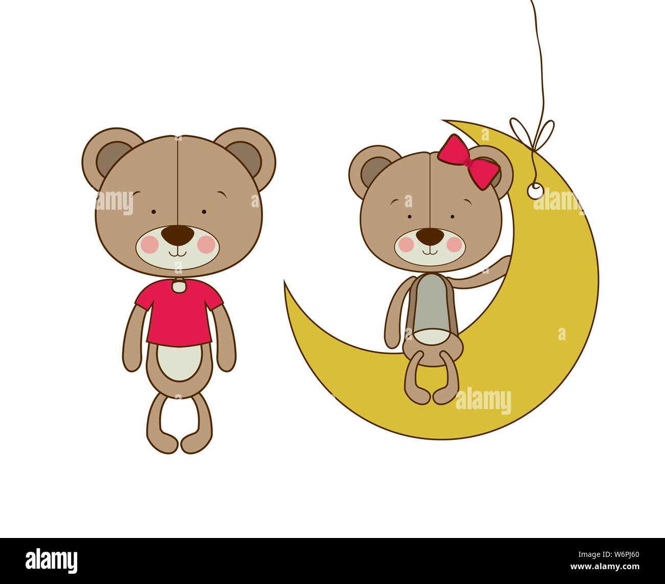 Happy emotional couple on Stock Vector Images - Alamy