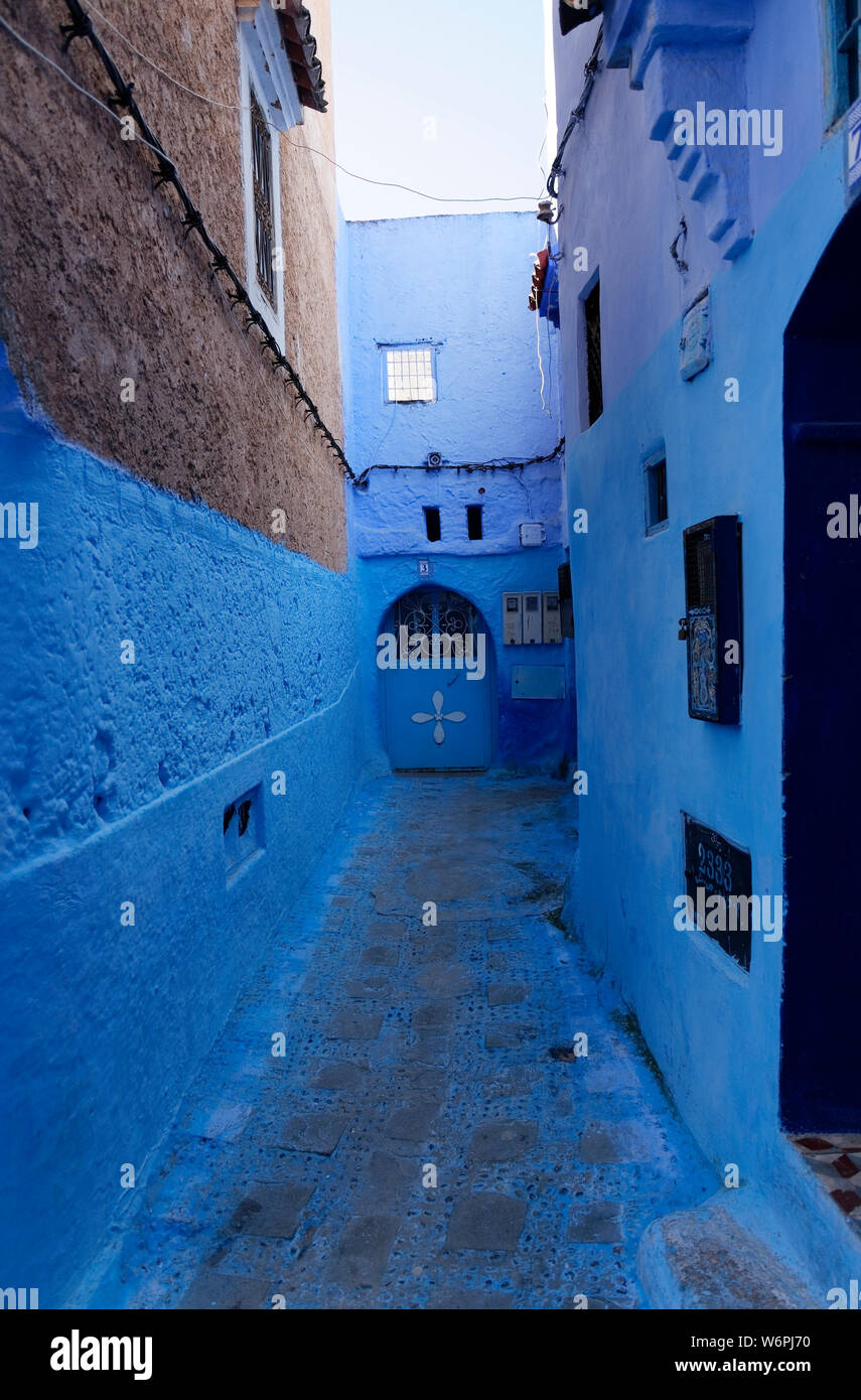 The blue town Chefchaouen Chaouen / Morocco, Narrow Streets, lanes and ...