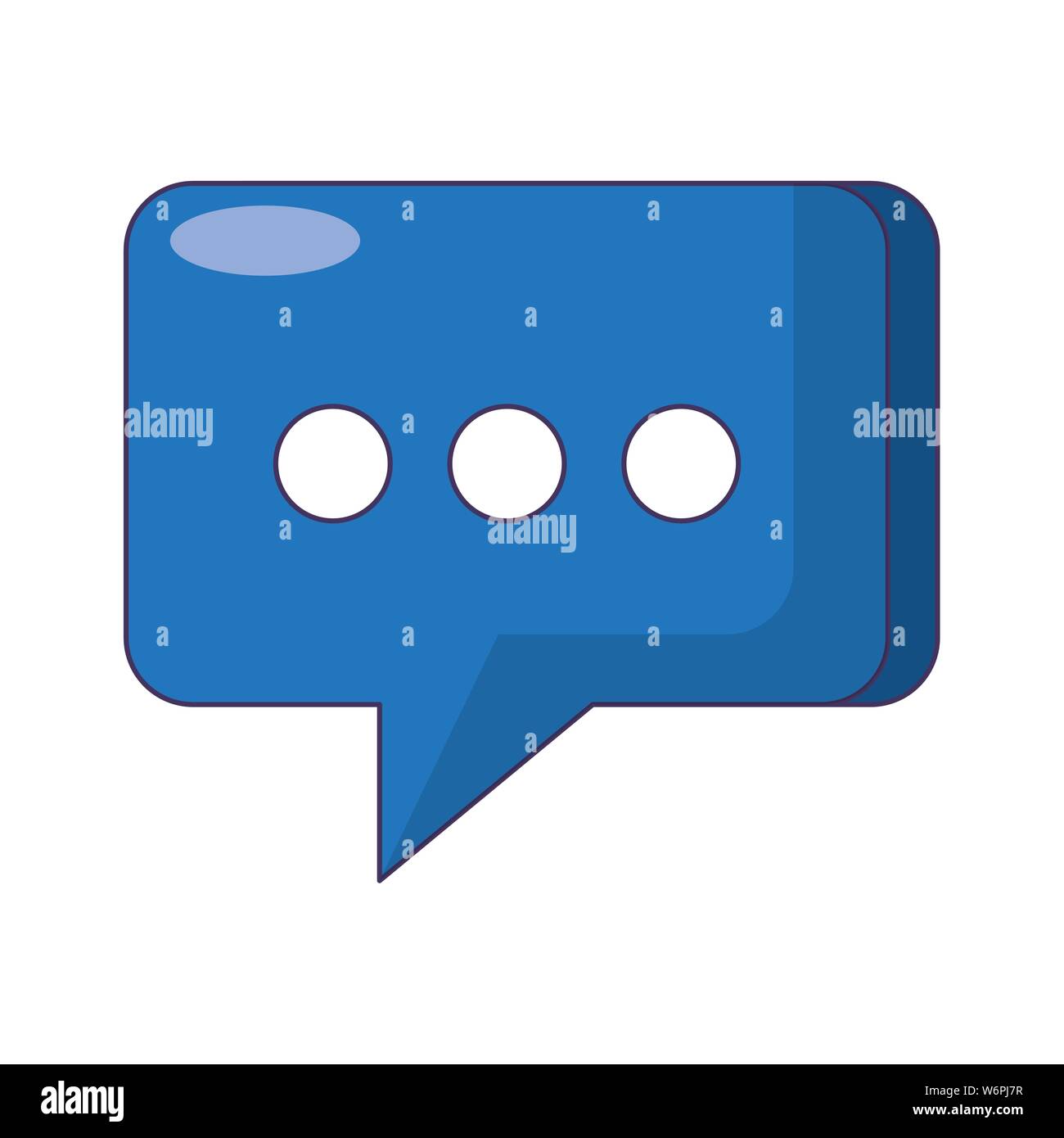chat digital speech bubble cartoon Stock Vector Image & Art - Alamy
