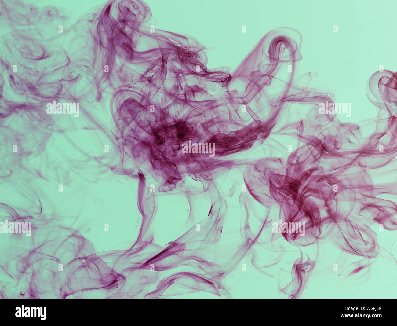 Abstract colored wave smoke on light background Stock Photo - Alamy