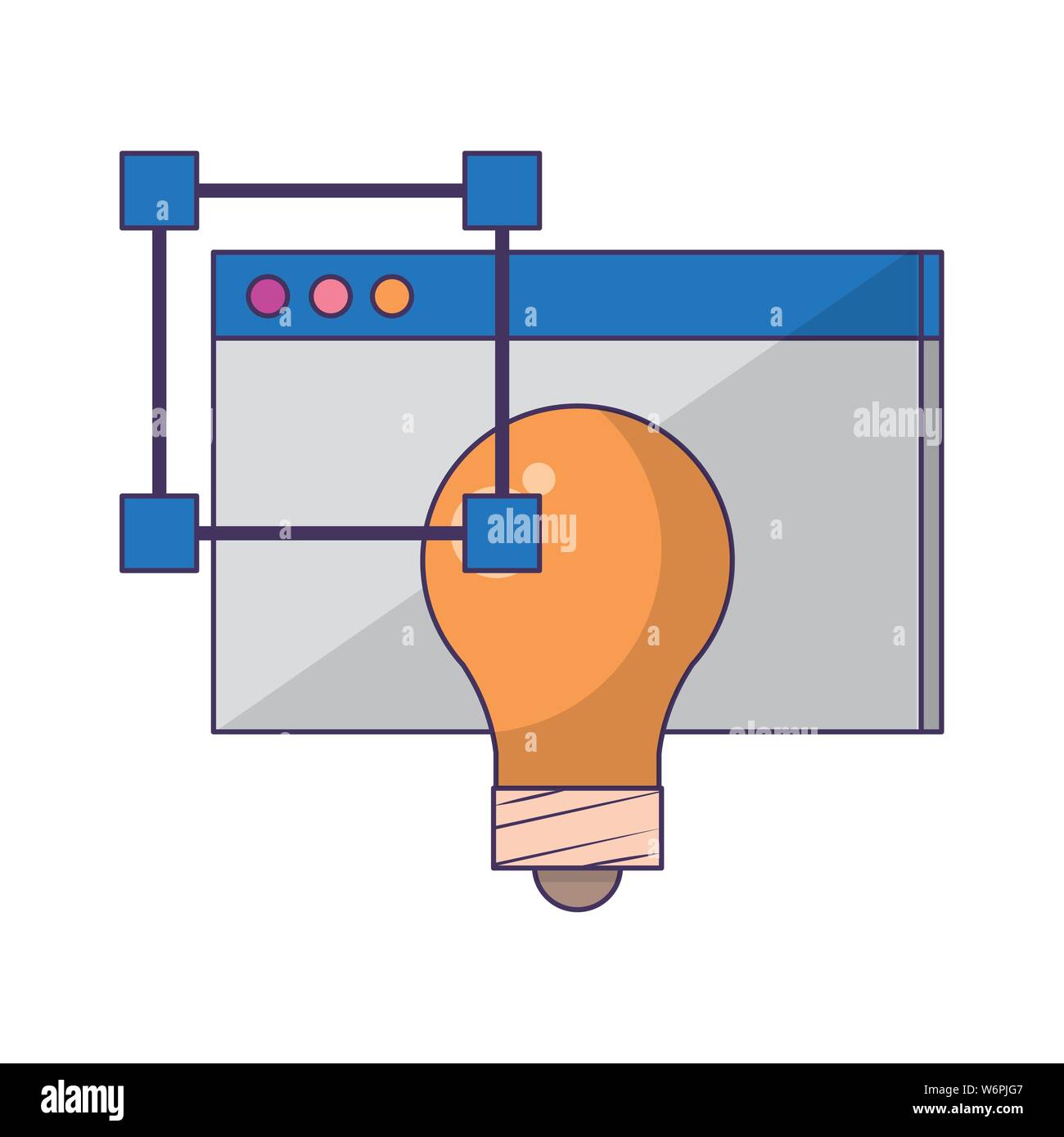 technology web digital hardware cartoon Stock Vector Image & Art - Alamy