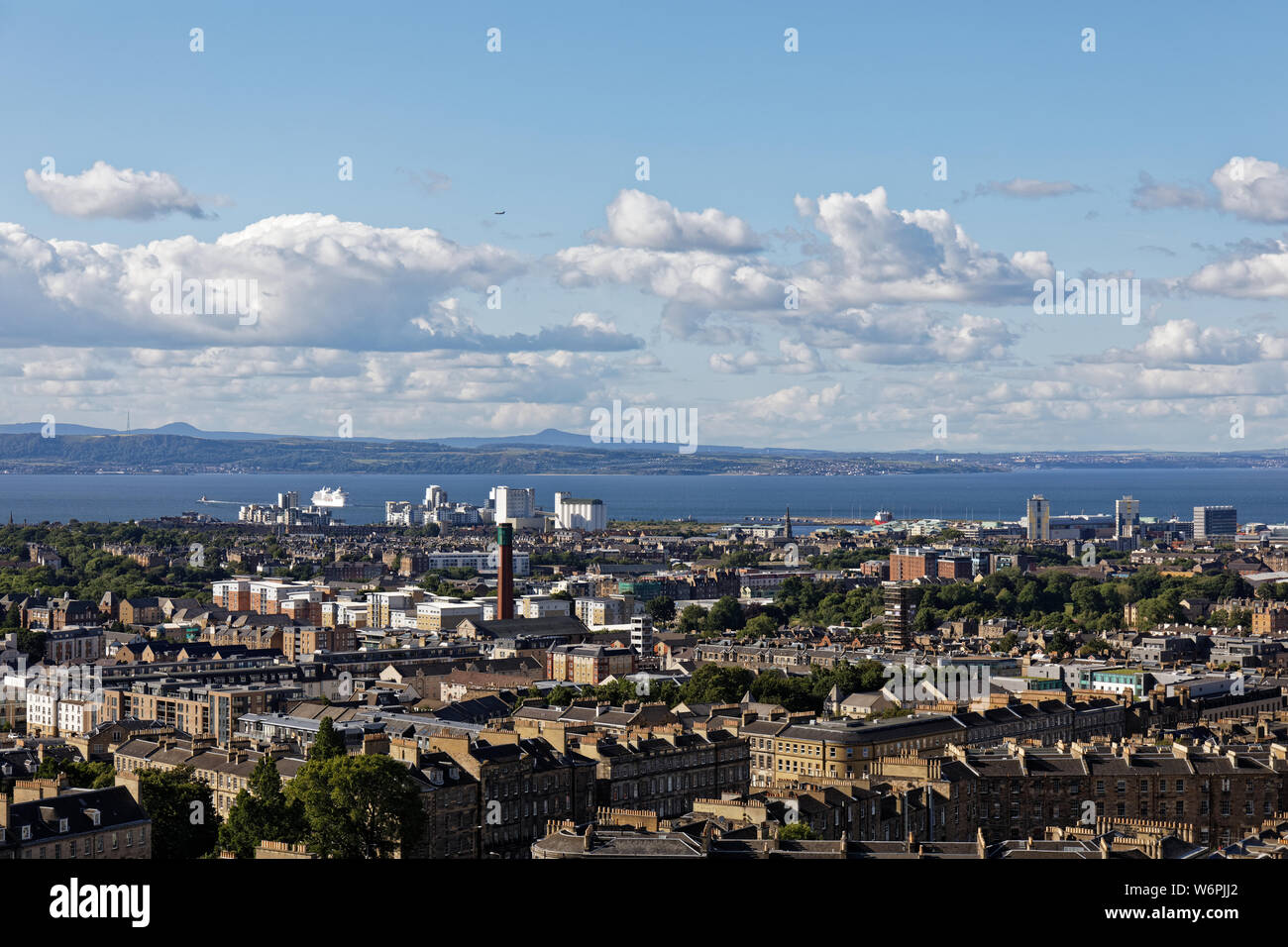 Cityscape of the North of Edinburgh (view from Calton Hill) - Scotland ...