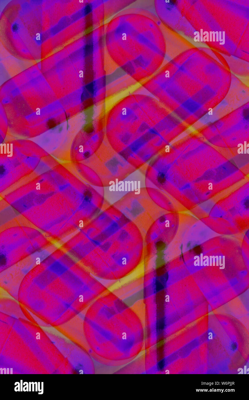 psychedelic multiple image of drug capsules. Please credit: Phillip ...