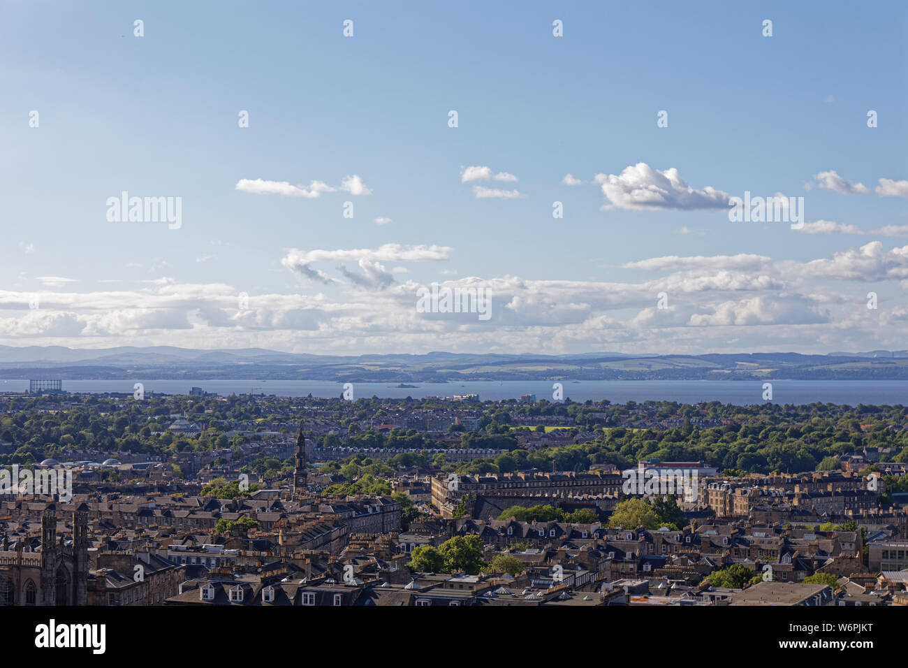 Cityscape of the North of Edinburgh (view from Calton Hill) - Scotland ...
