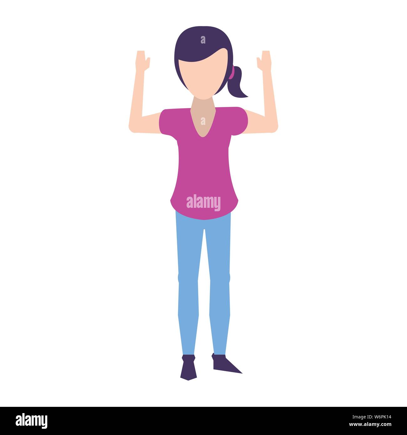 woman faceless avatar body cartoon Stock Vector Image & Art - Alamy