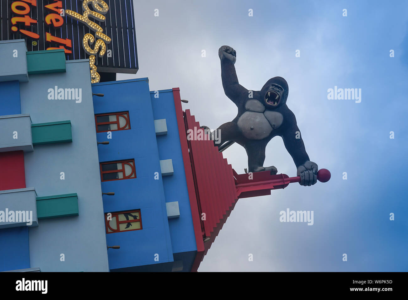 Main Street Niagara Falls also know as The Street of fun, a lot of ...