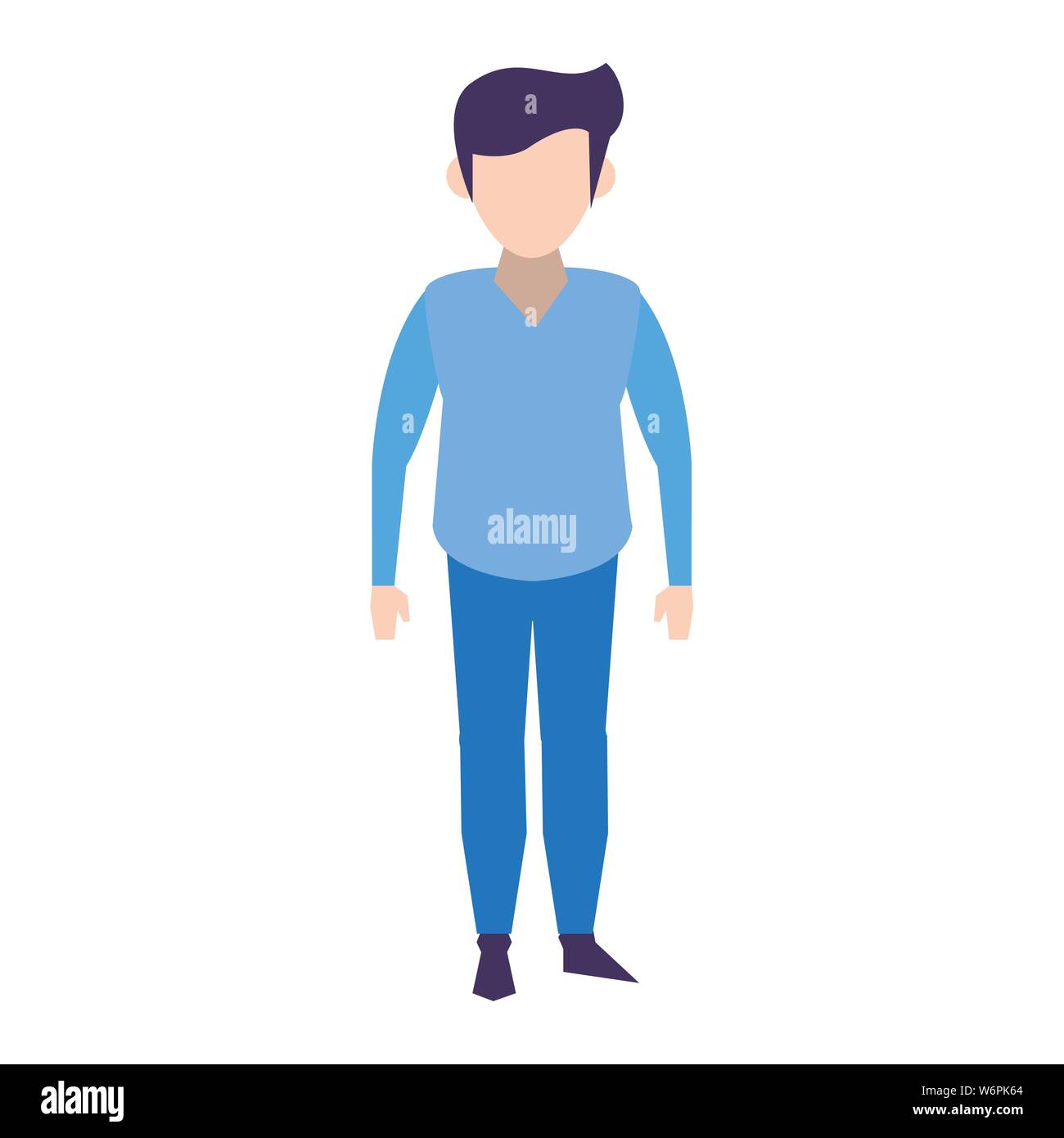 man avatar body faceless cartoon Stock Vector Image & Art - Alamy