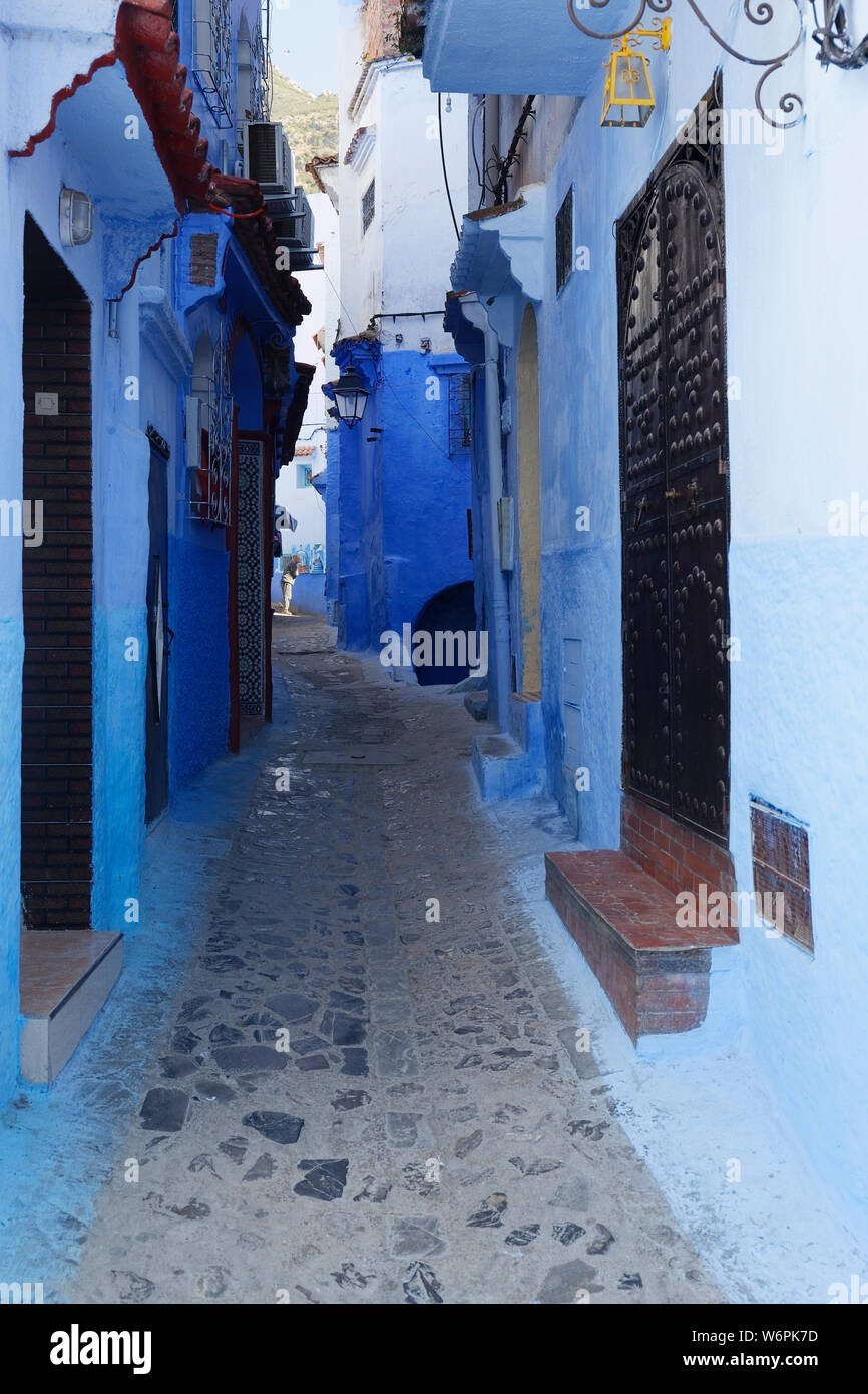 The blue town Chefchaouen Chaouen / Morocco, Narrow Streets, lanes and ...