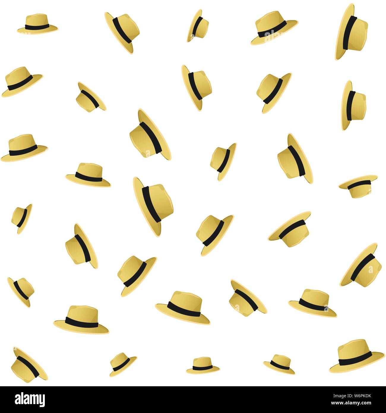 Summer hats background pattern Stock Vector Image & Art - Alamy