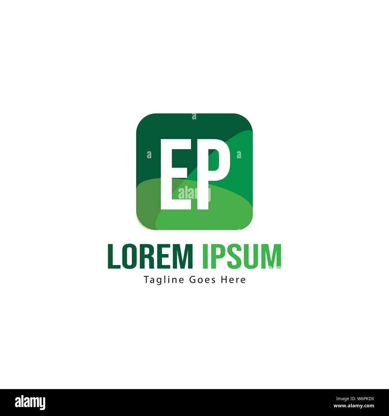 Initial EP logo template with modern frame. Minimalist EP letter logo ...