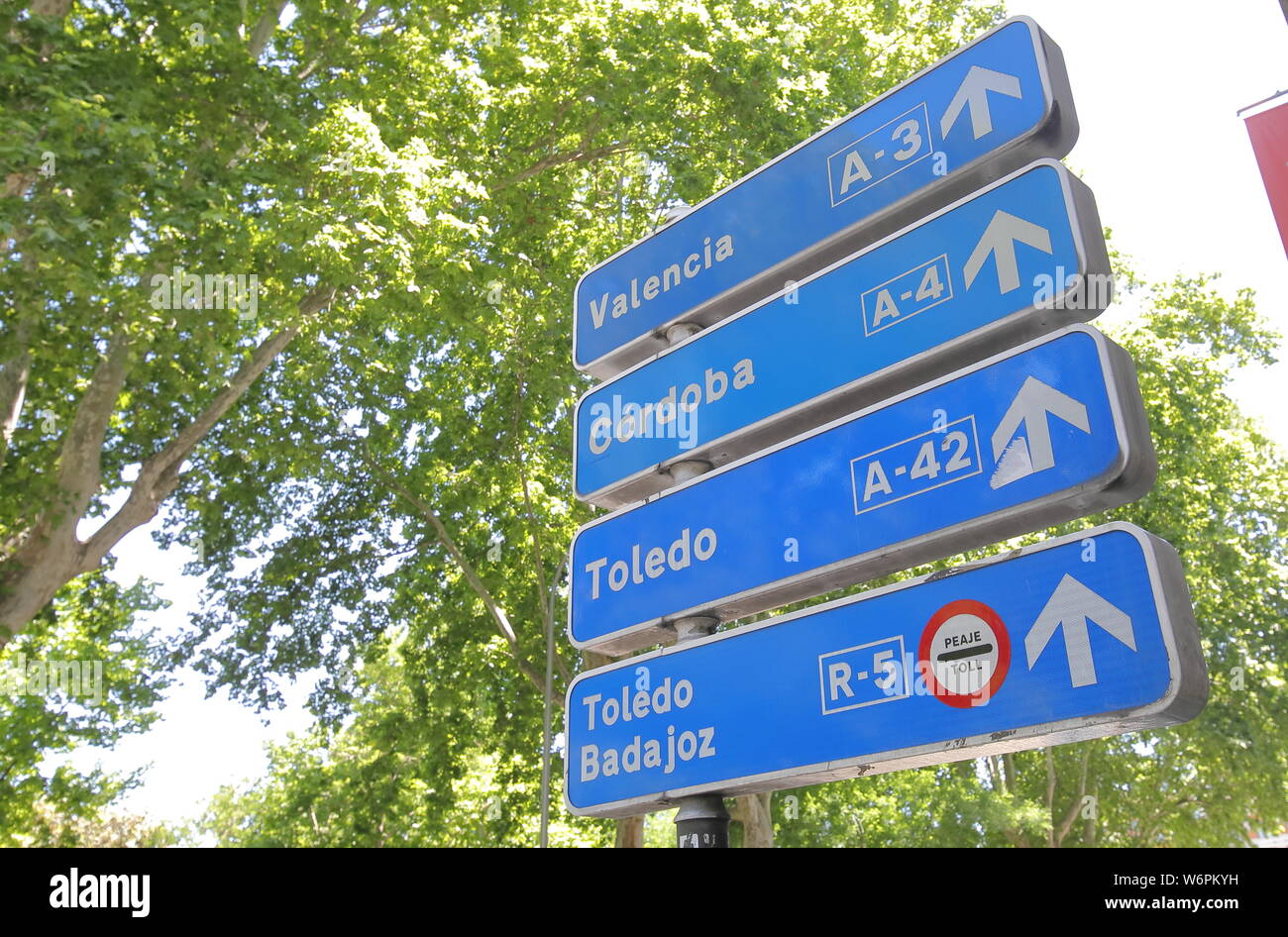 Madrid valencia road hi-res stock photography and images - Alamy