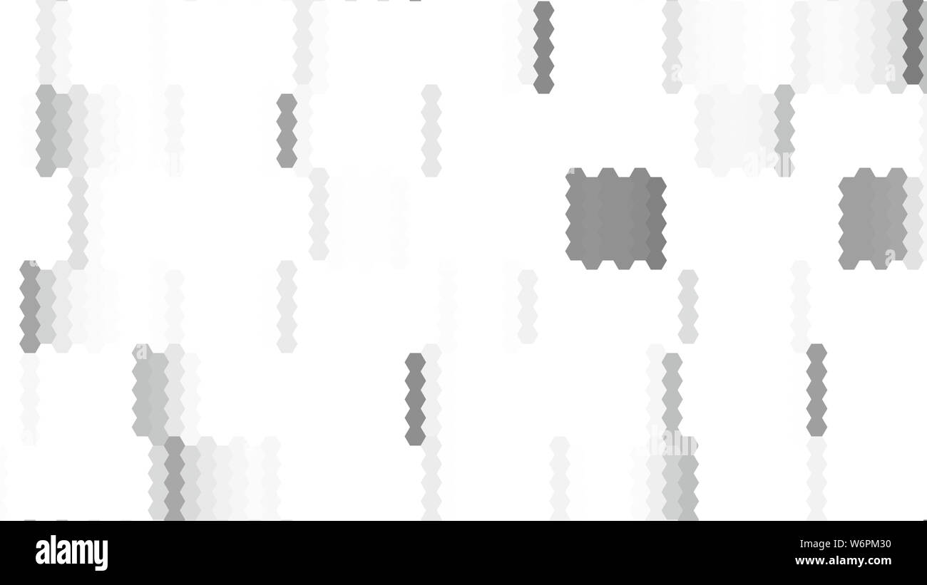 White And Silver Hexagon 3D Abstract Animation. Seamless Loop. ready ...