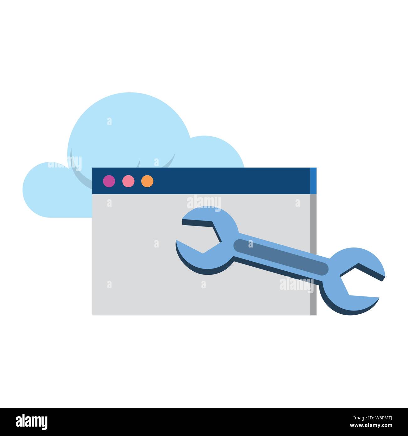 technology web digital hardware cartoon Stock Vector Image & Art - Alamy