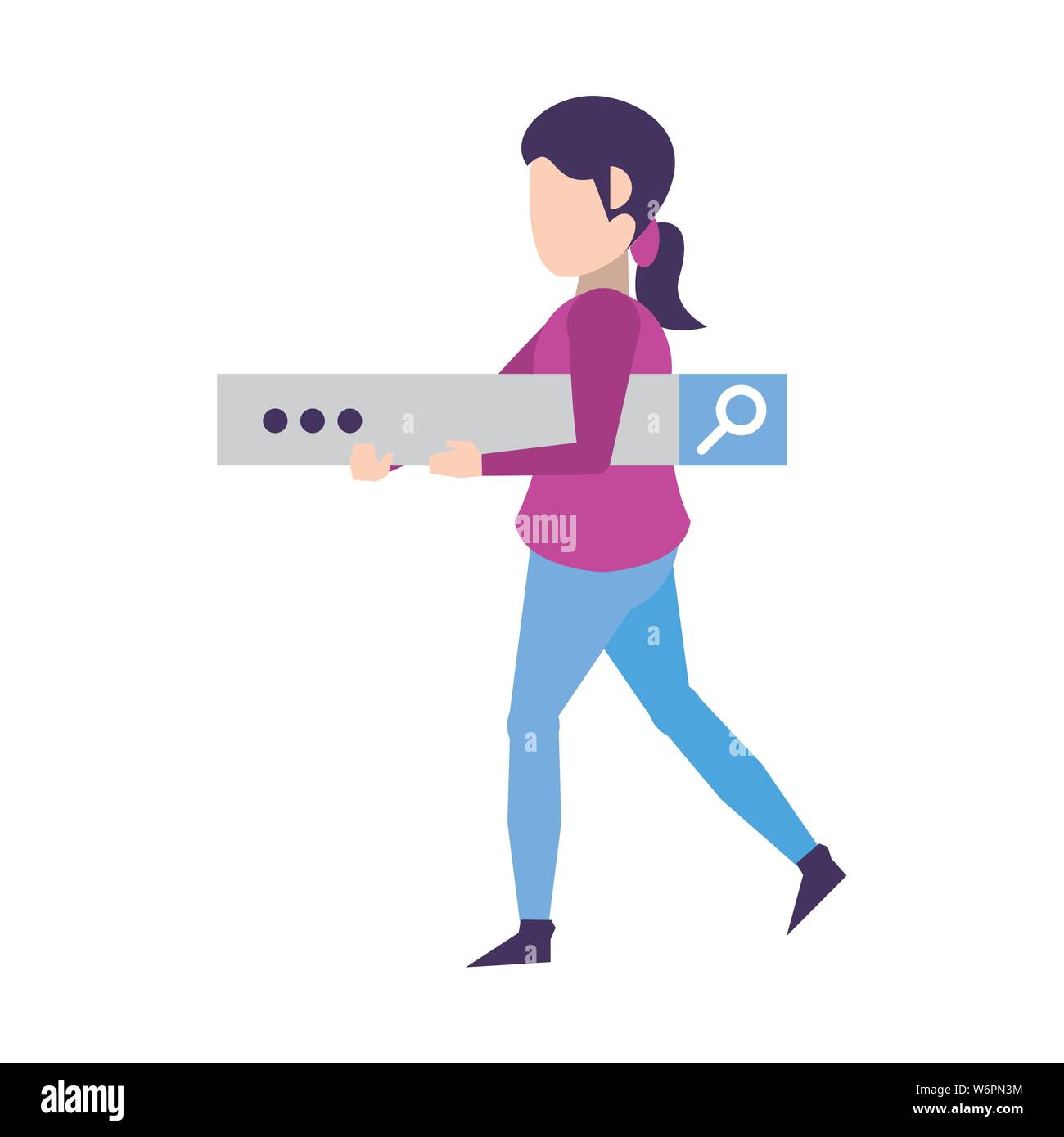 woman faceless avatar body cartoon Stock Vector Image & Art - Alamy