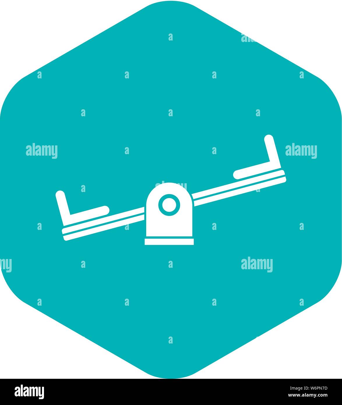 Seesaw icon, simple style Stock Vector Image & Art - Alamy