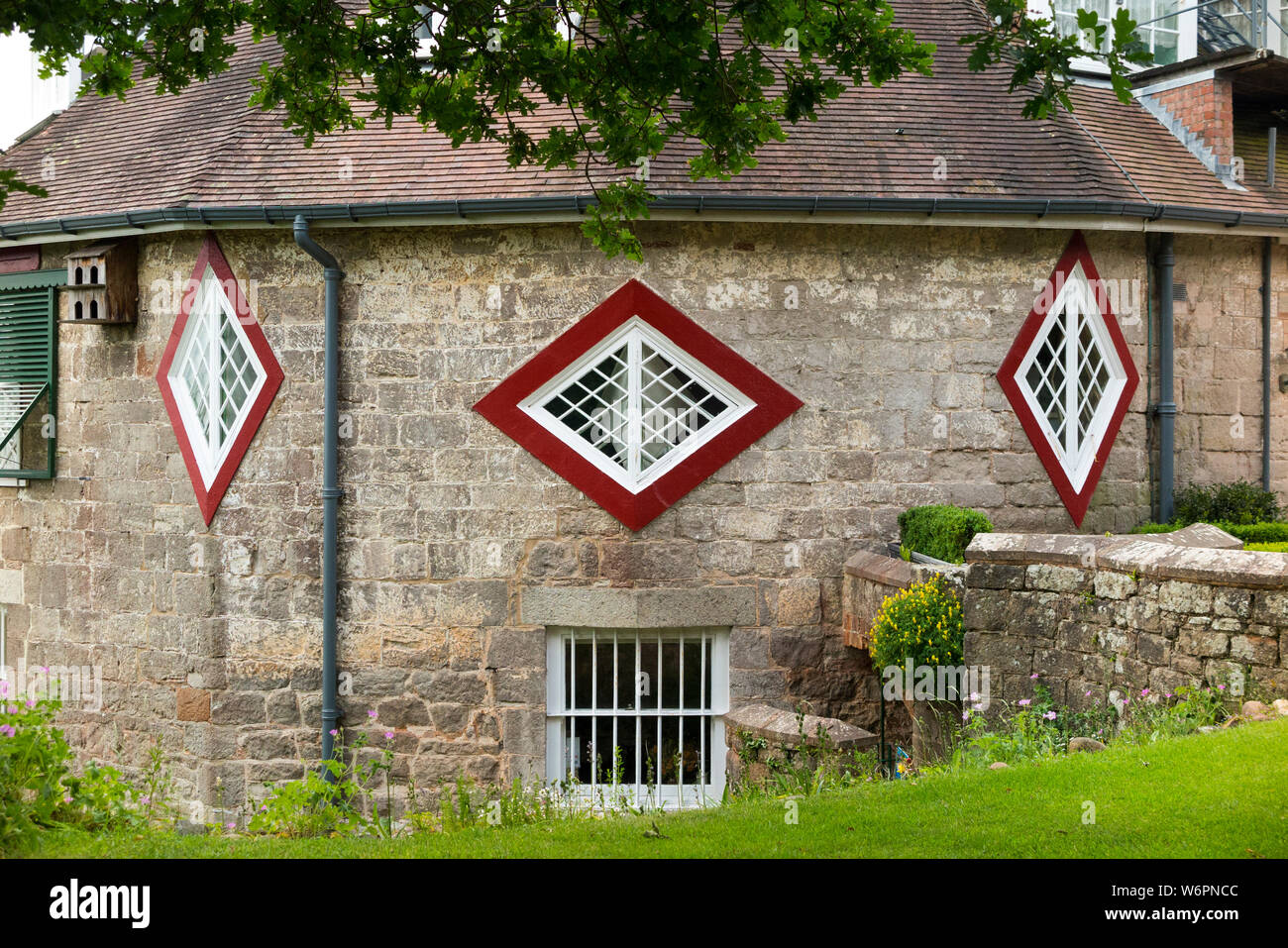 View of the outside exterior of A La Ronde – an 18th-century 16-sided ...