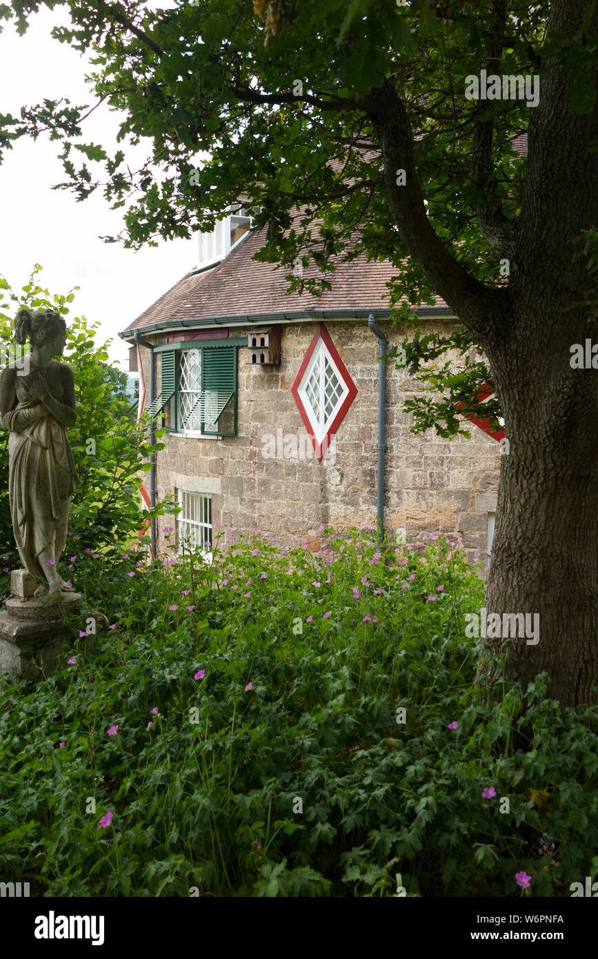 View of the outside exterior of A La Ronde – an 18th-century 16-sided ...