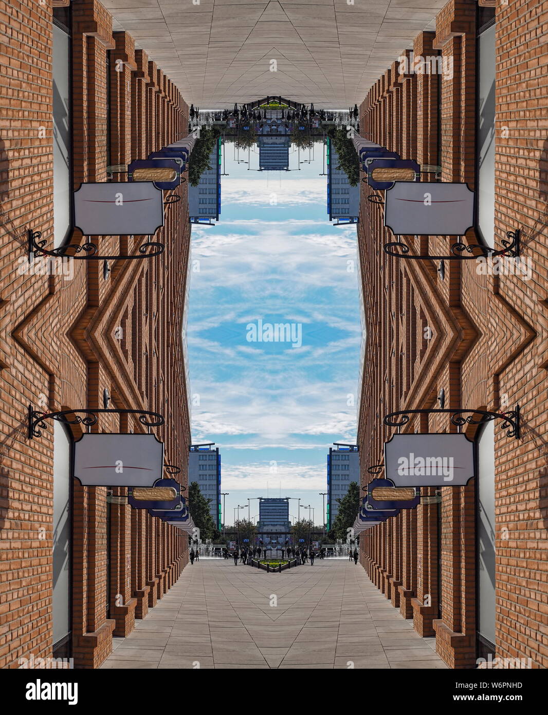 Parallel universes - reflection Stock Photo - Alamy