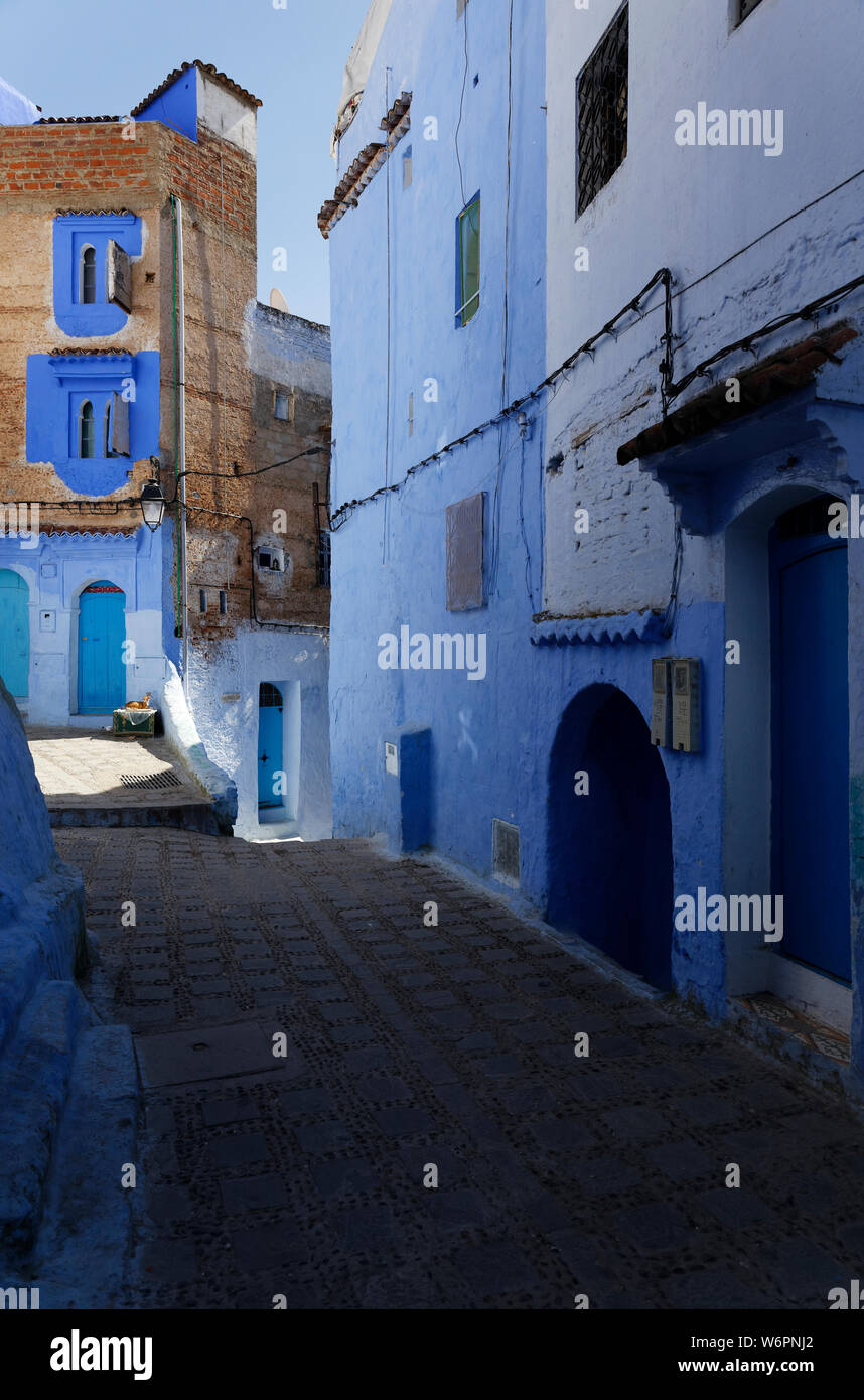The blue town Chefchaouen Chaouen / Morocco, Narrow Streets, lanes and ...
