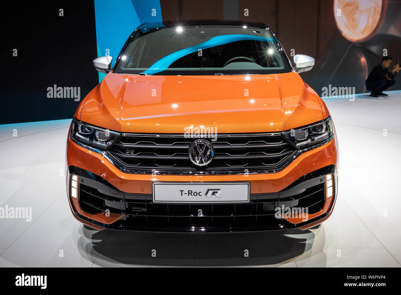 GENEVA, SWITZERLAND - MARCH 6, 2019: Volkswagen T-Cross R-line car ...