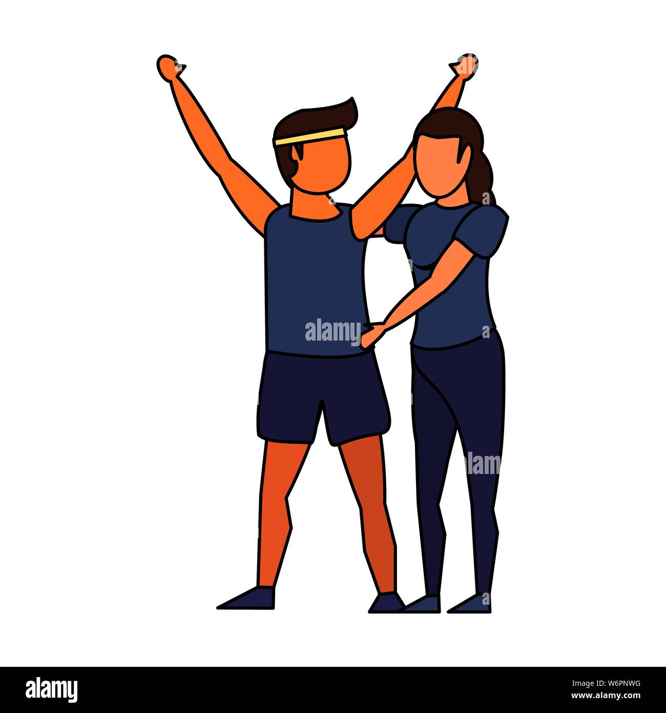 fitness sport exercise lifestyle cartoon Stock Vector Image & Art - Alamy