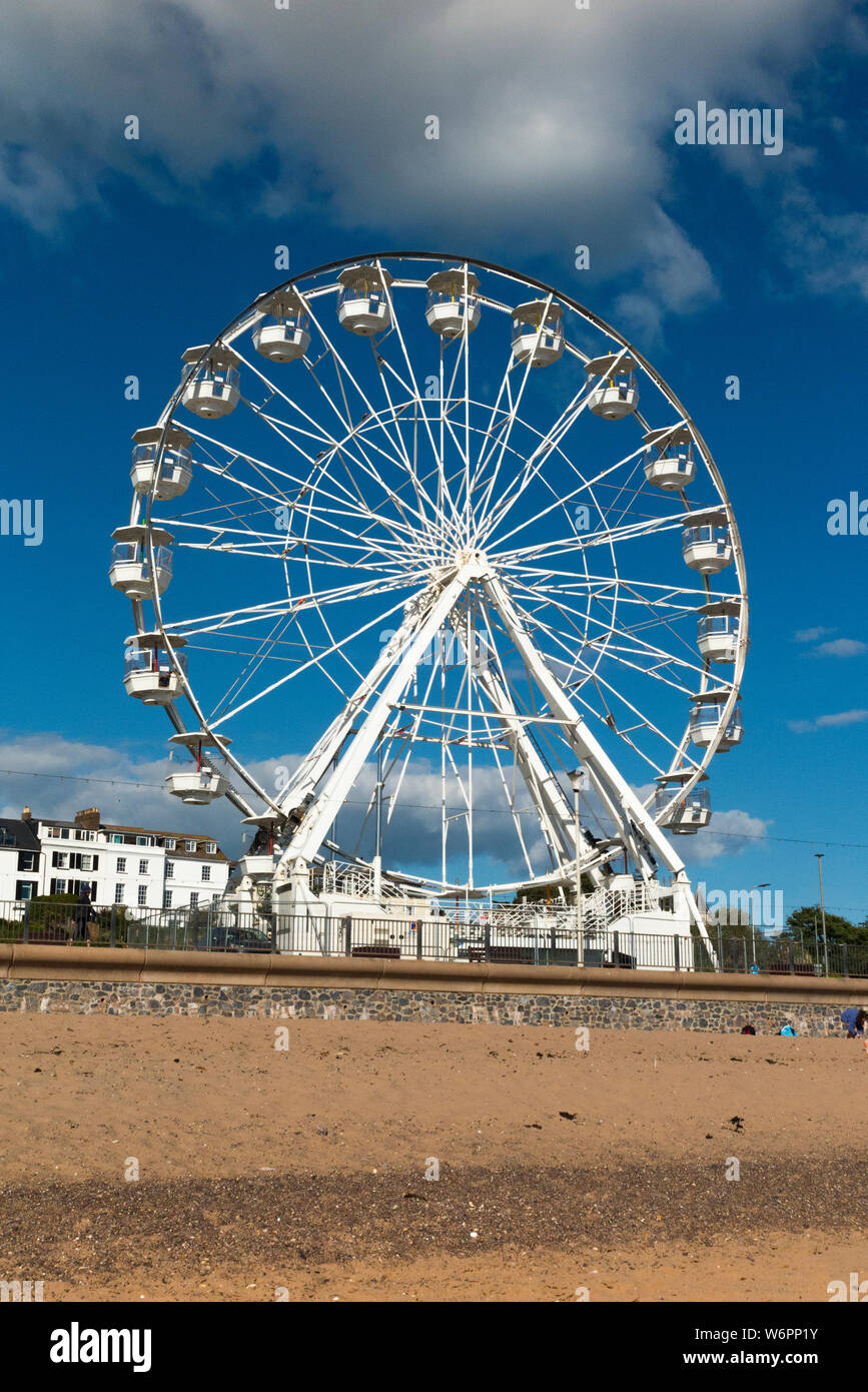 Exmouth Eye; The observation ferris wheel at Exmouth seafront. Exmouth ...