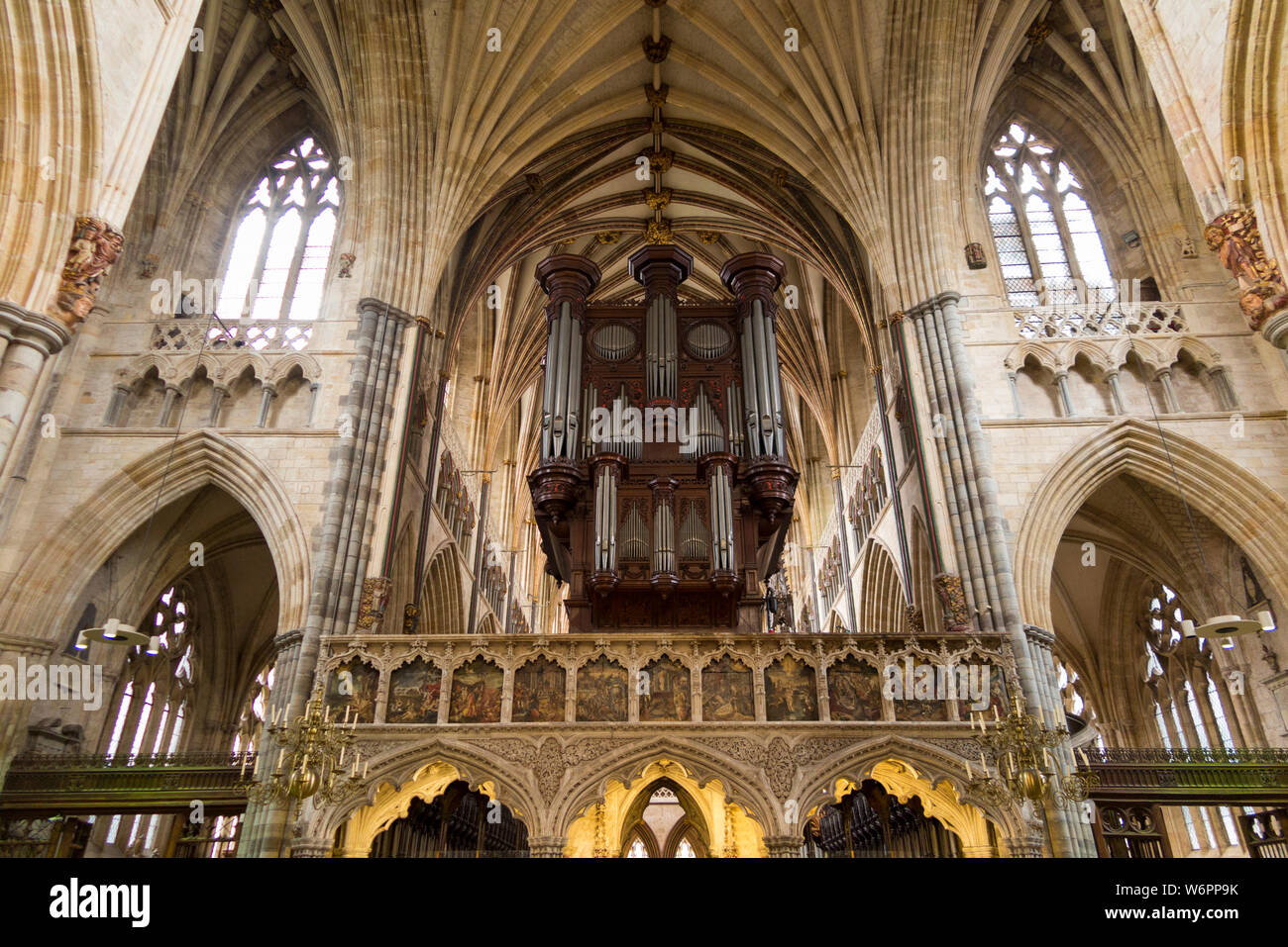 Grand Organ case by John Loosemore on the pulpitum screen (with its ...