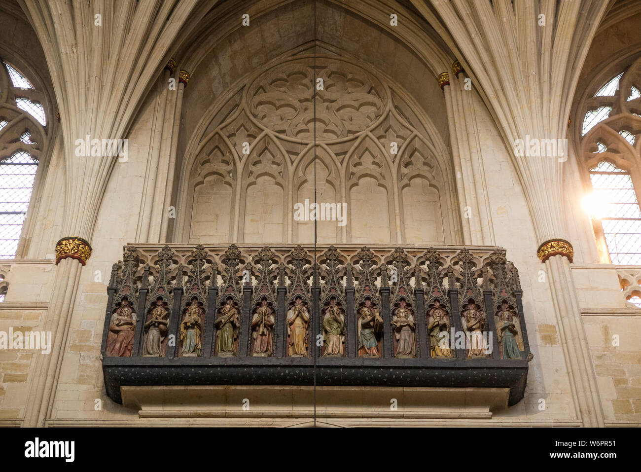 Minstels / Minstrel Gallery 14th Century balcony with 14 carved angels ...