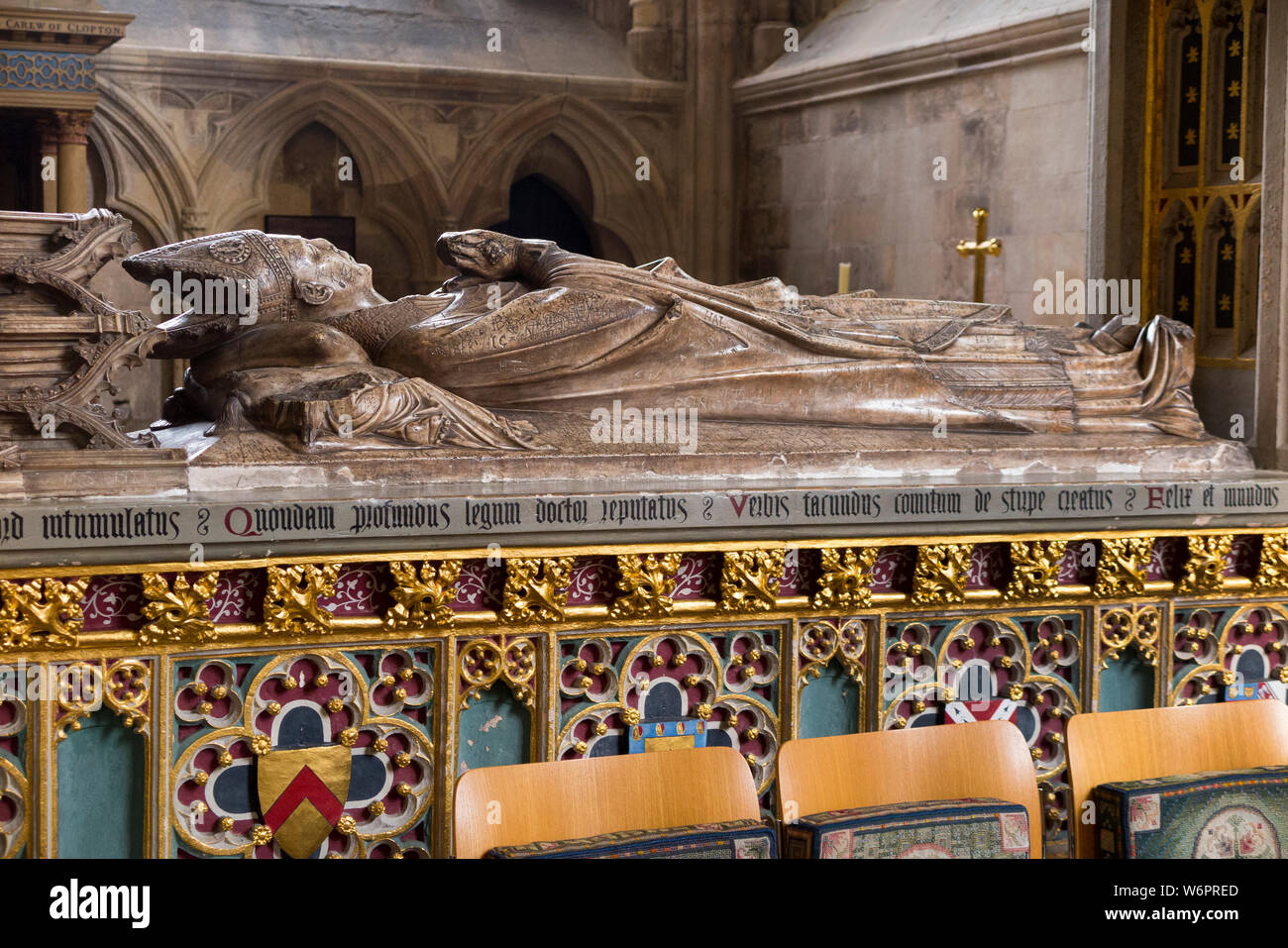 Tomb / tomb chest of Edmund Stafford 1395-1419, Bishop of Exeter and ...
