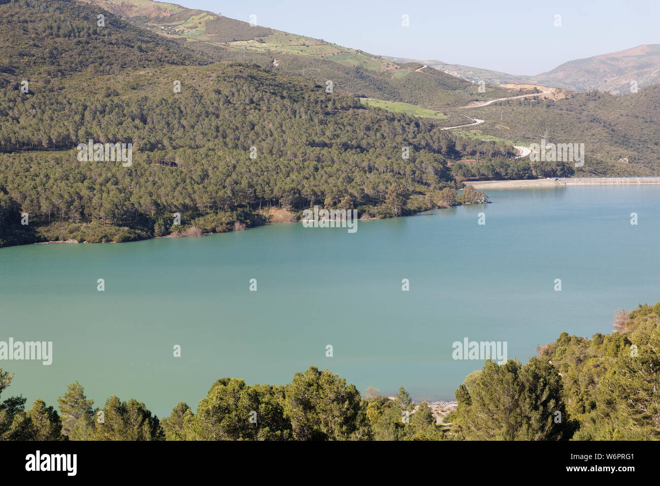 Beautiful landscape while travelling from Tangier to Chefchaouen Stock ...