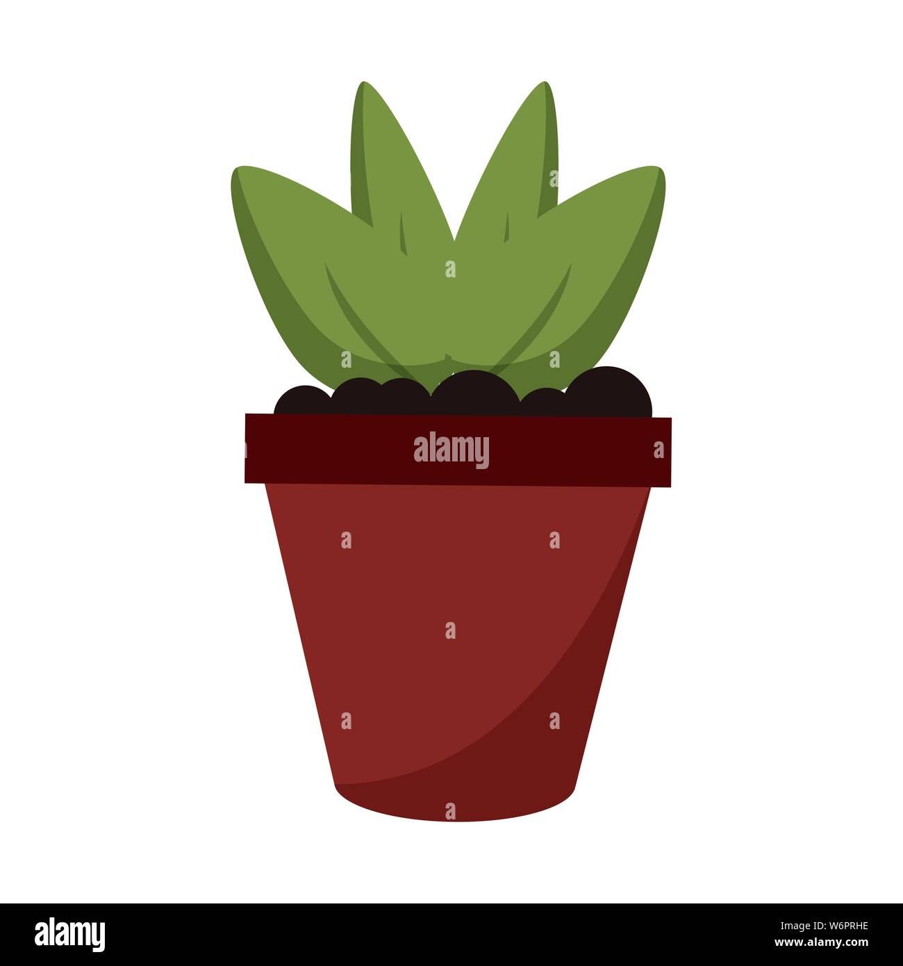 nature plant pot decoration cartoon Stock Vector Image & Art - Alamy
