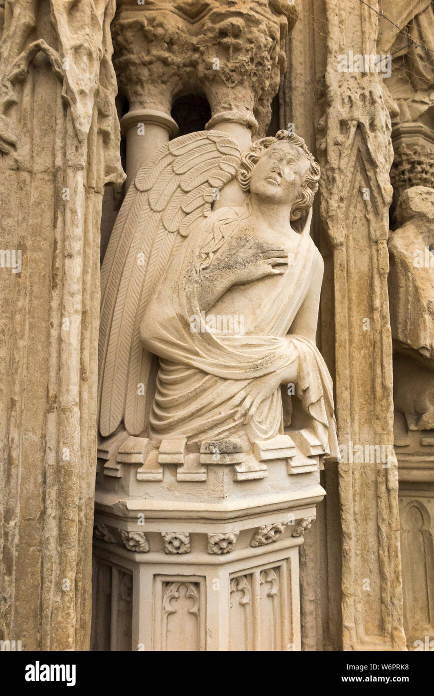 Close up of stone statue figures / statues / figure / sculpture carved ...