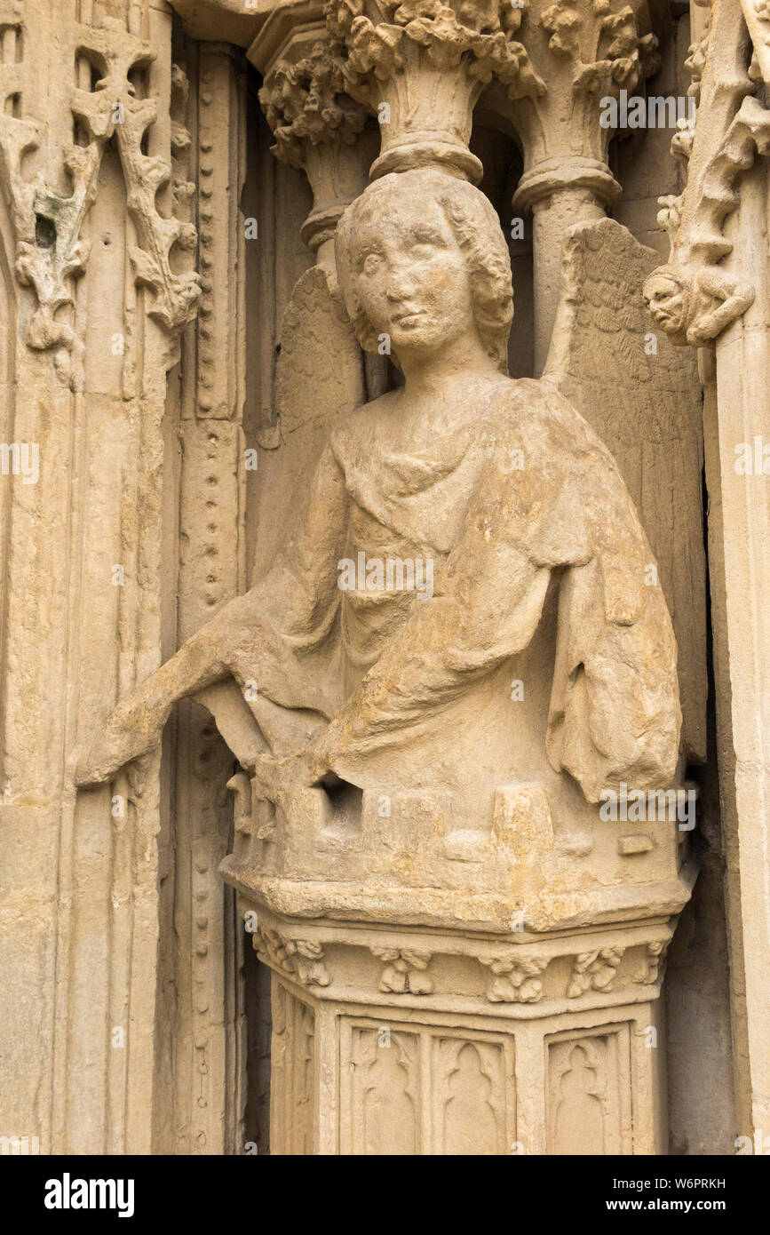 Exeter cathedral west exterior hi-res stock photography and images - Alamy