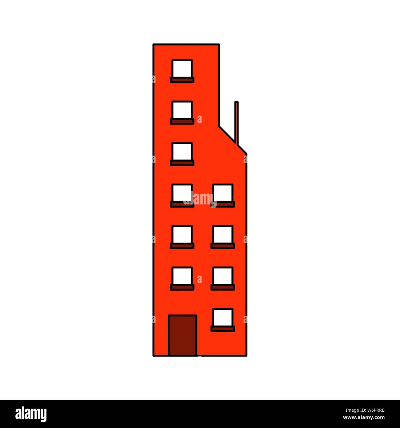 architecture modern urban building cartoon Stock Vector Image & Art - Alamy