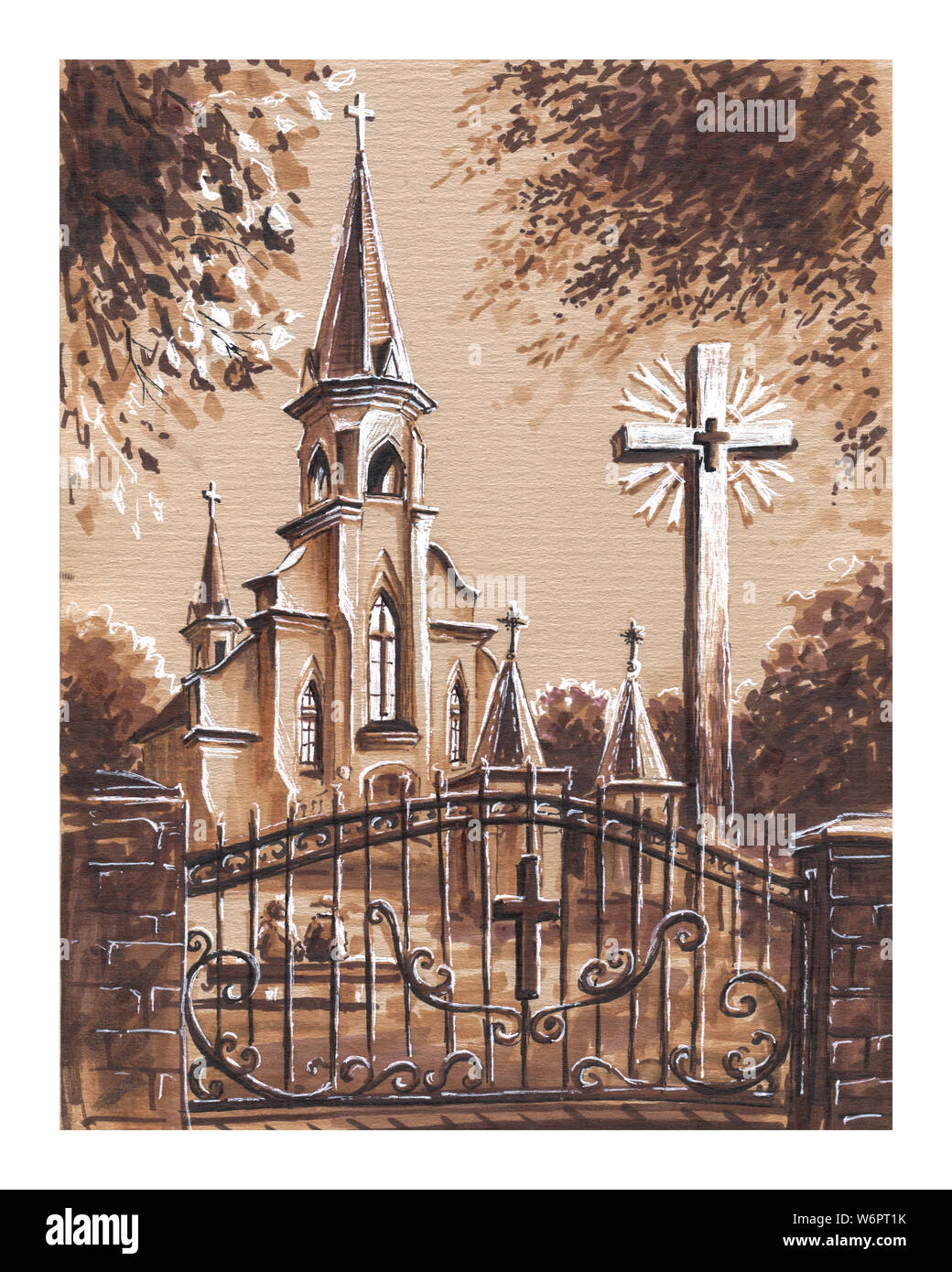 Typical Catholic Church Stock Photo - Alamy