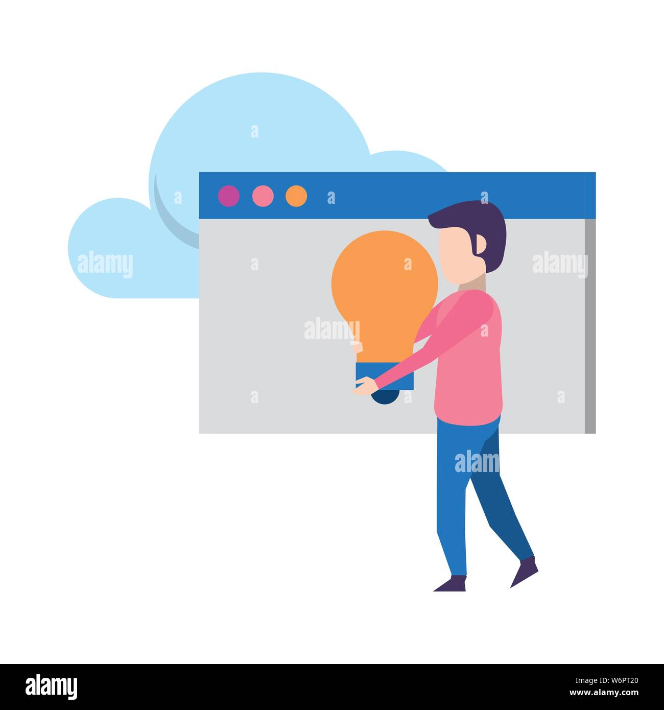 technology web digital hardware cartoon Stock Vector Image & Art - Alamy